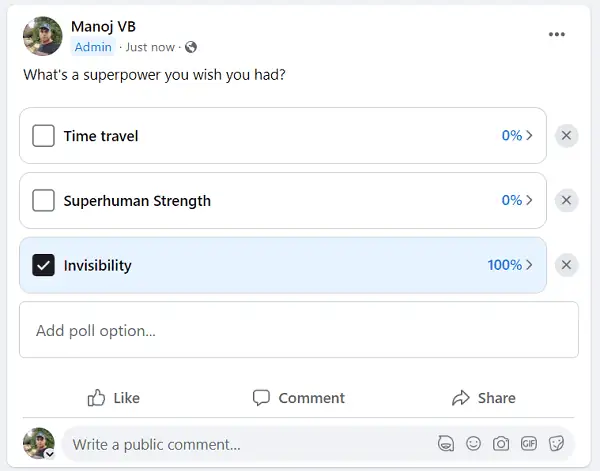 How to Create a Facebook Poll (Profile, Pages, and Groups)