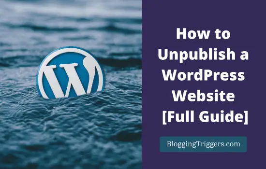 How to Unpublish a WordPress Website (A Complete Guide)